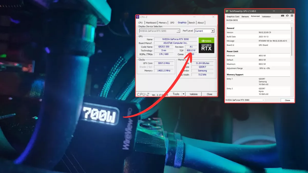 Asus ROG Matrix RTX 5090: nuova vBIOS da 800W per overclock estremi - WEMEDIA