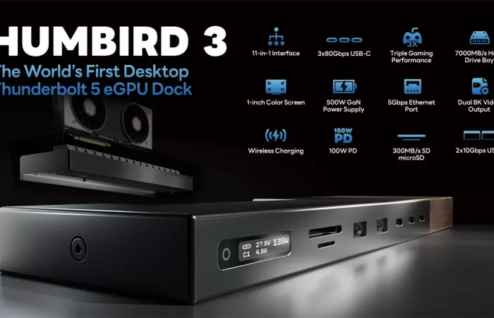 Humbird 3: la dock Thunderbolt 5 definitiva - WEMEDIA